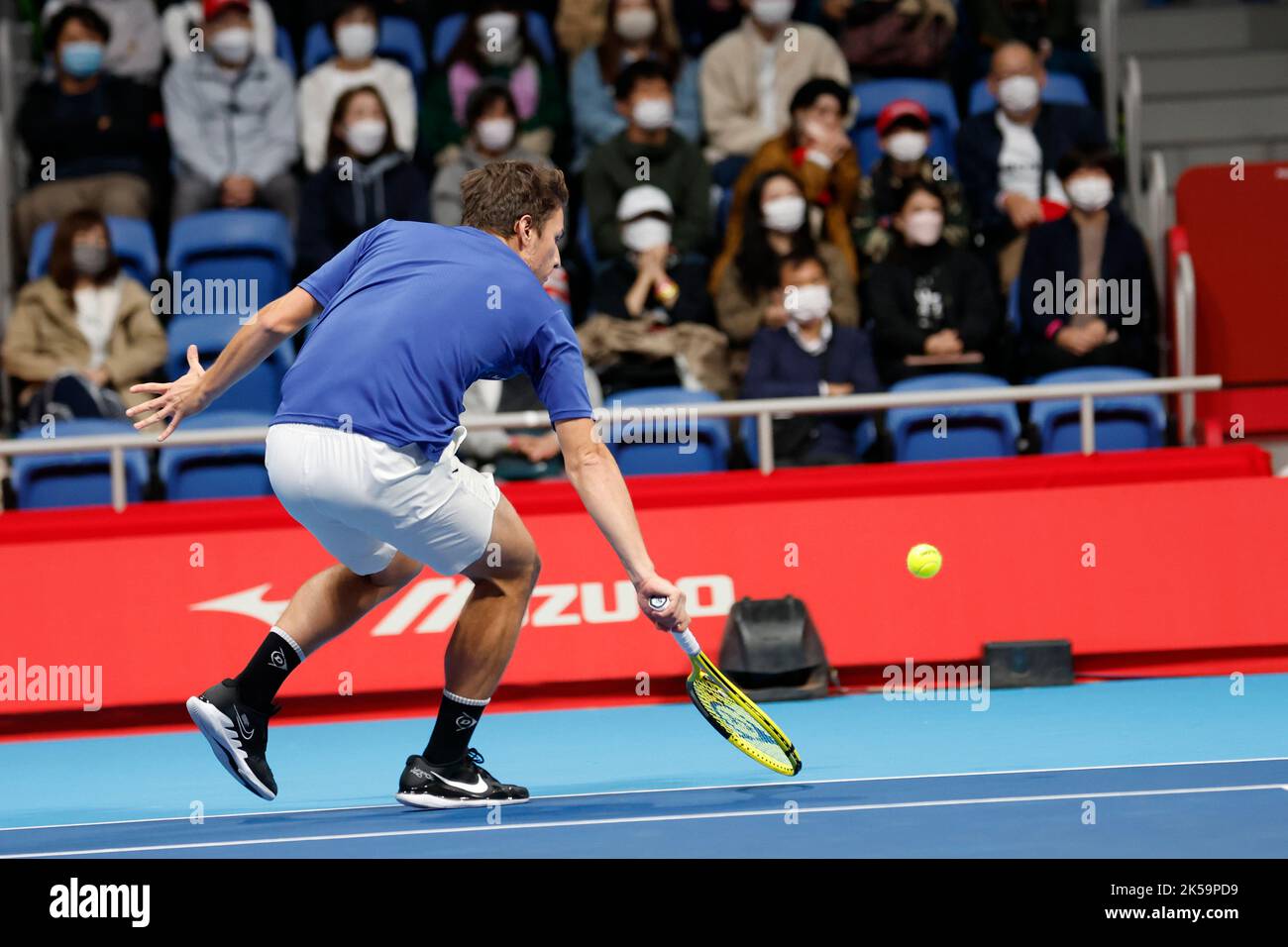 Tokio, Japan. 2. Januar 2022. Miomir KECMANOVIC (SRB) trifft bei ihrem Viertelfinalspiel bei den ...