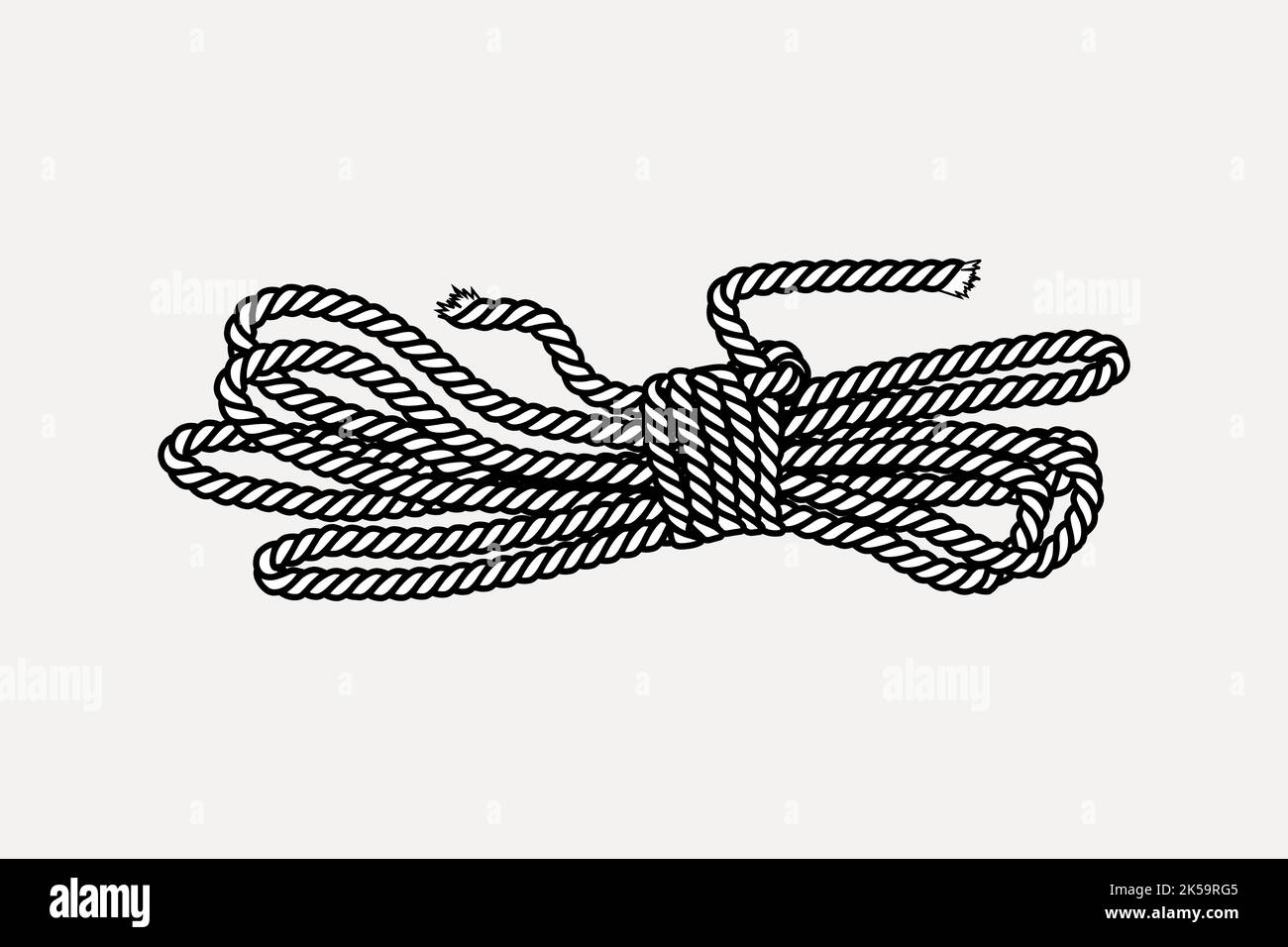 Seil Clipart, Zeichnung Illustration Vektor Stock-Vektorgrafik - Alamy