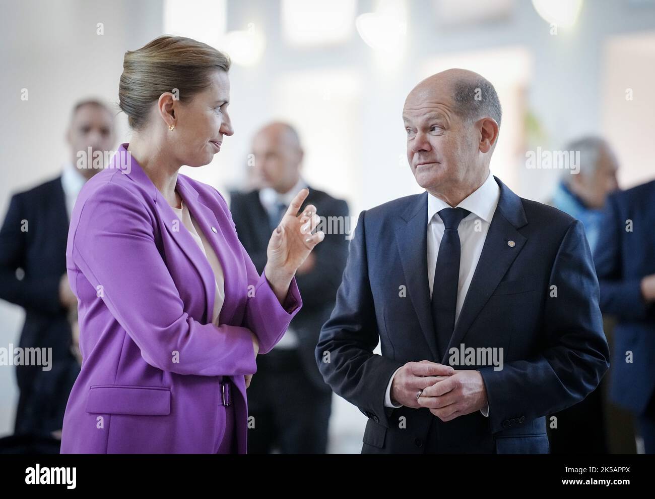 Prag, Tschechische Republik. 07. Oktober 2022. Bundeskanzler Olaf ...