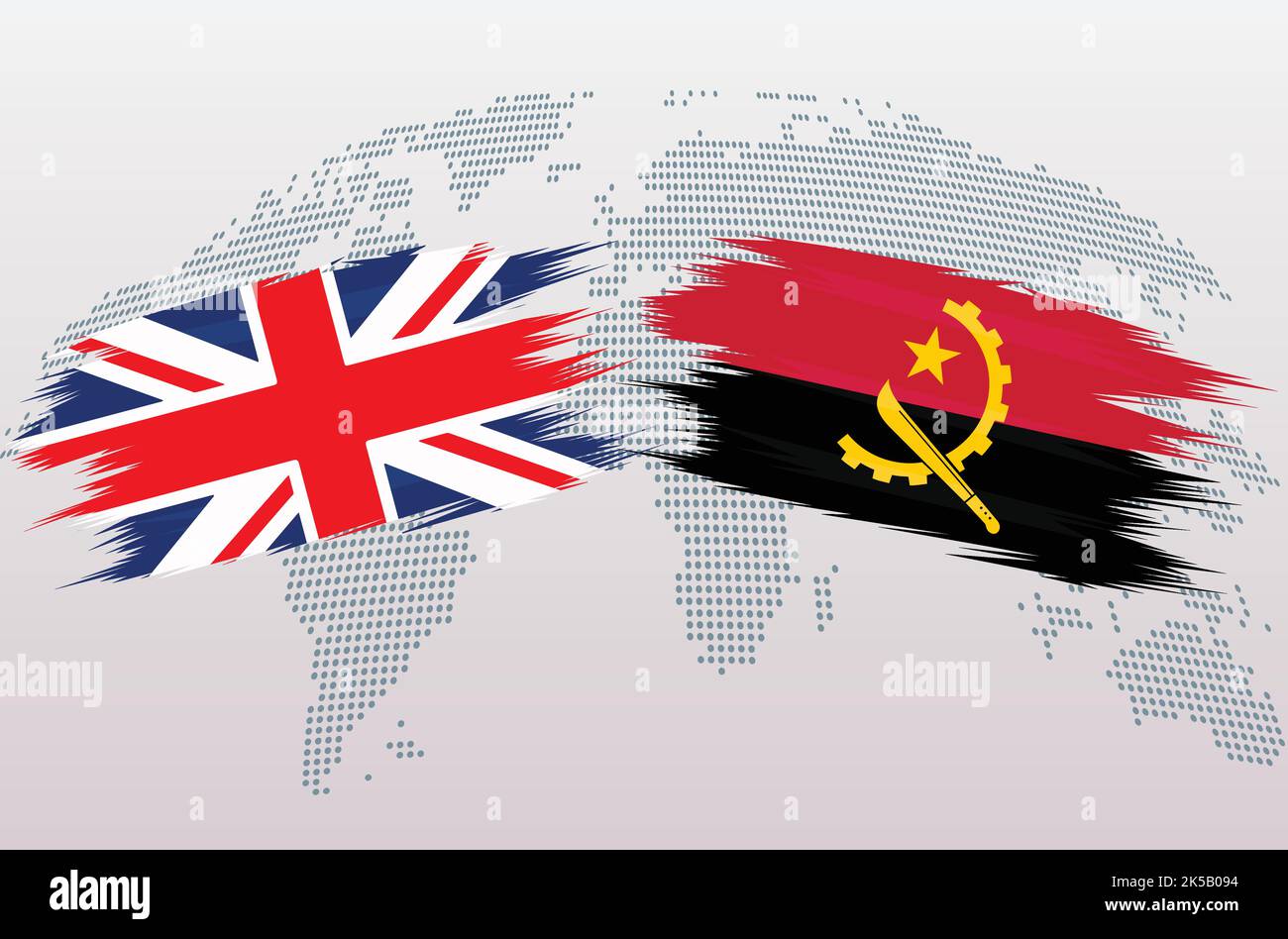 Angola vs uk vektorkartenkonzept -Fotos und -Bildmaterial in hoher ...