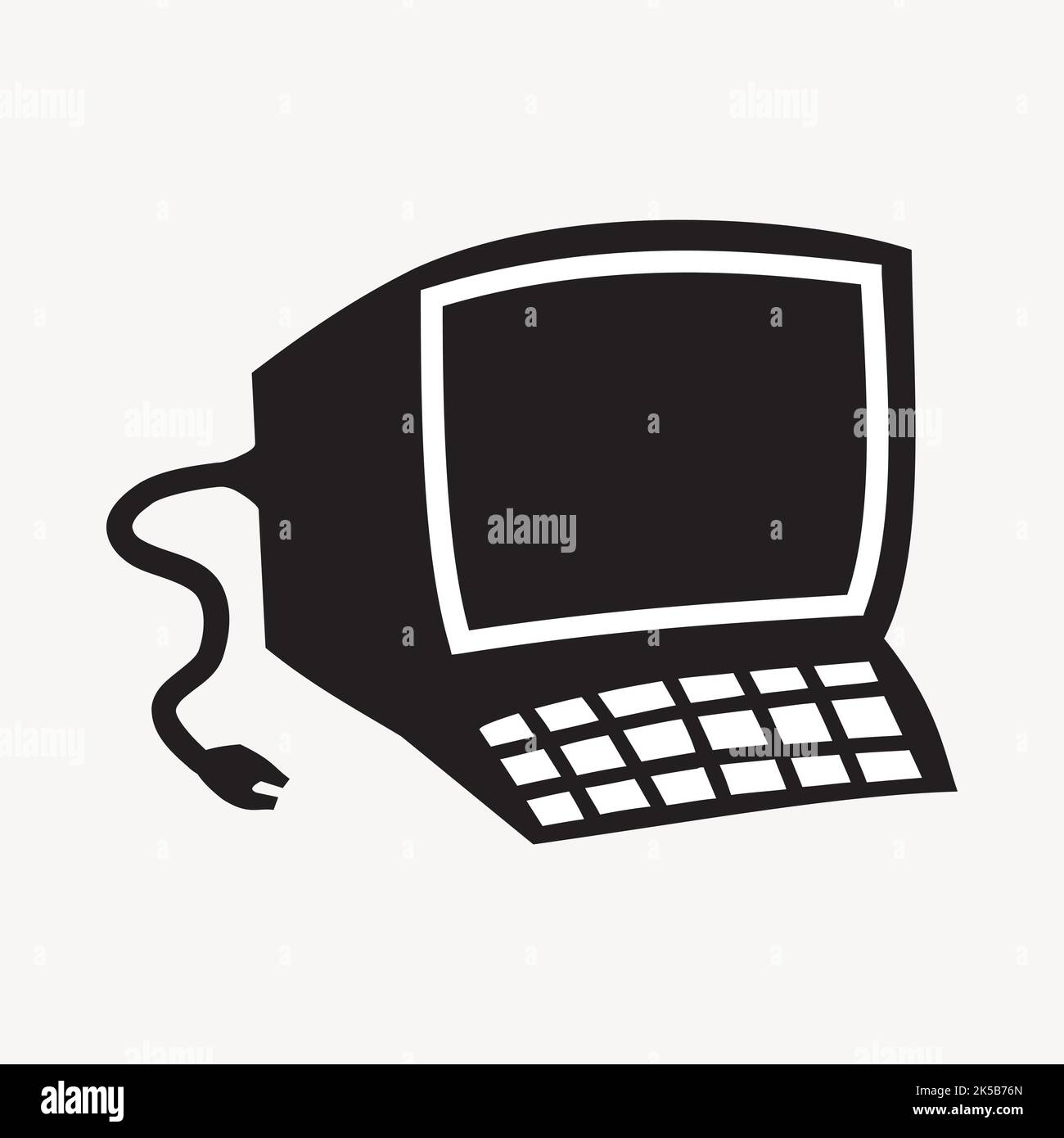 Computadora retro silueta clipart -Fotos und -Bildmaterial in hoher ...