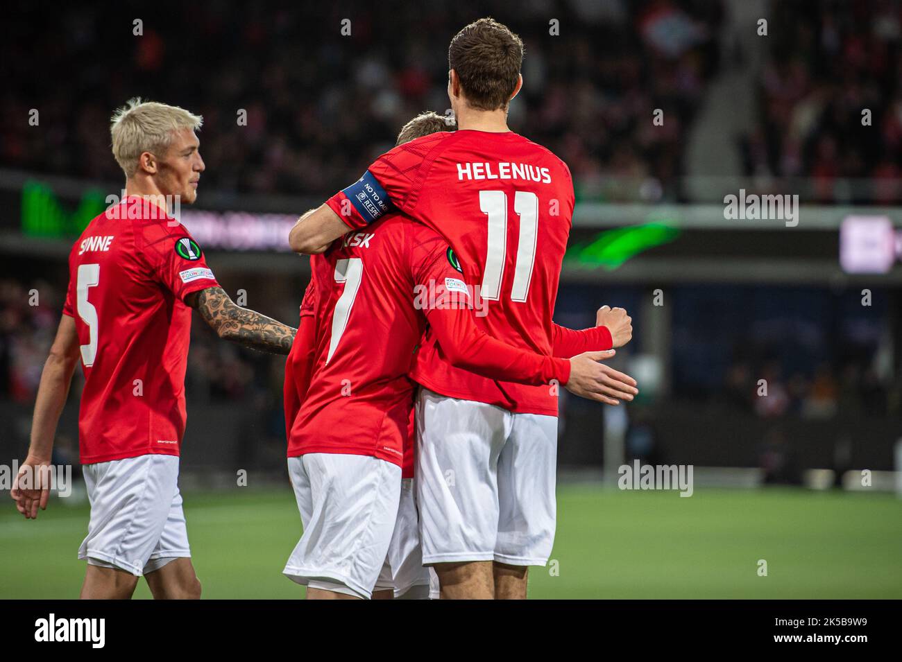 Silkeborg, Dänemark. 06. Oktober 2022. Kasper Kusk (7) von Silkeborg IF ...