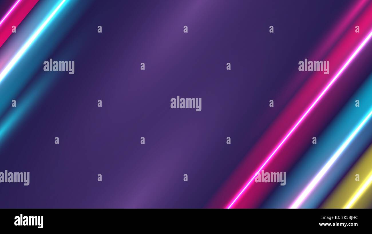 Neon blau und rosa Farben Beleuchtung diagonale Linien Vorlage ...