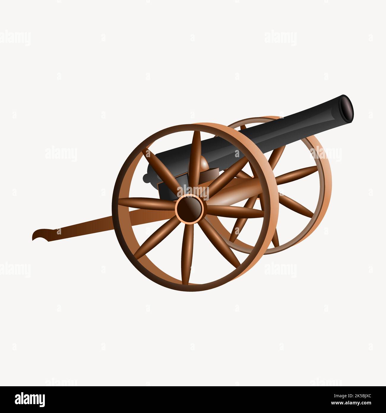 Mittelalterliche Kanone Clipart, Illustration Vektor Stock-Vektorgrafik - Alamy