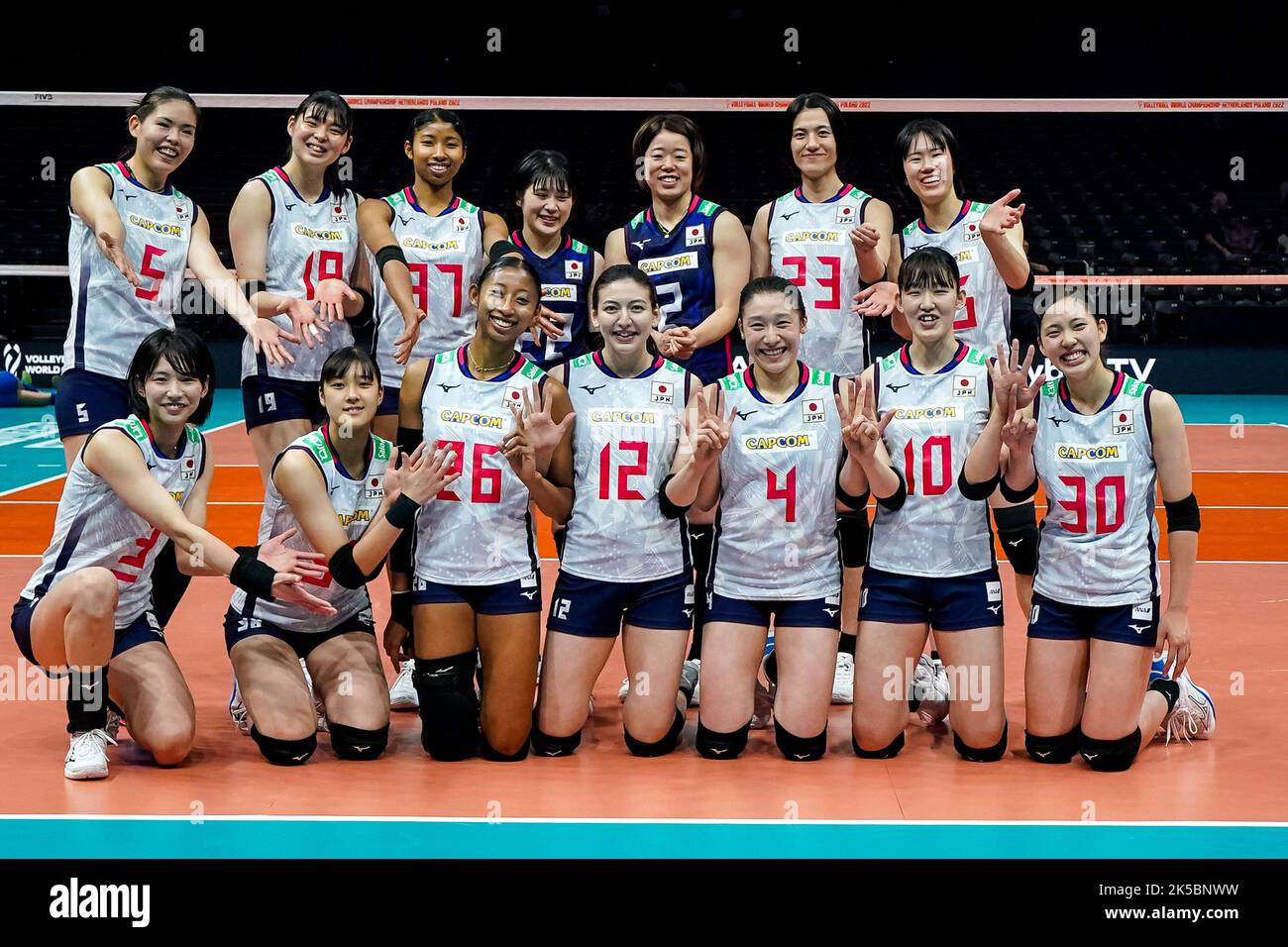 ROTTERDAM, NIEDERLANDE - 7. OKTOBER: Satomi Fukudome aus Japan, Yoshino Sato aus Japan, Ameze ...