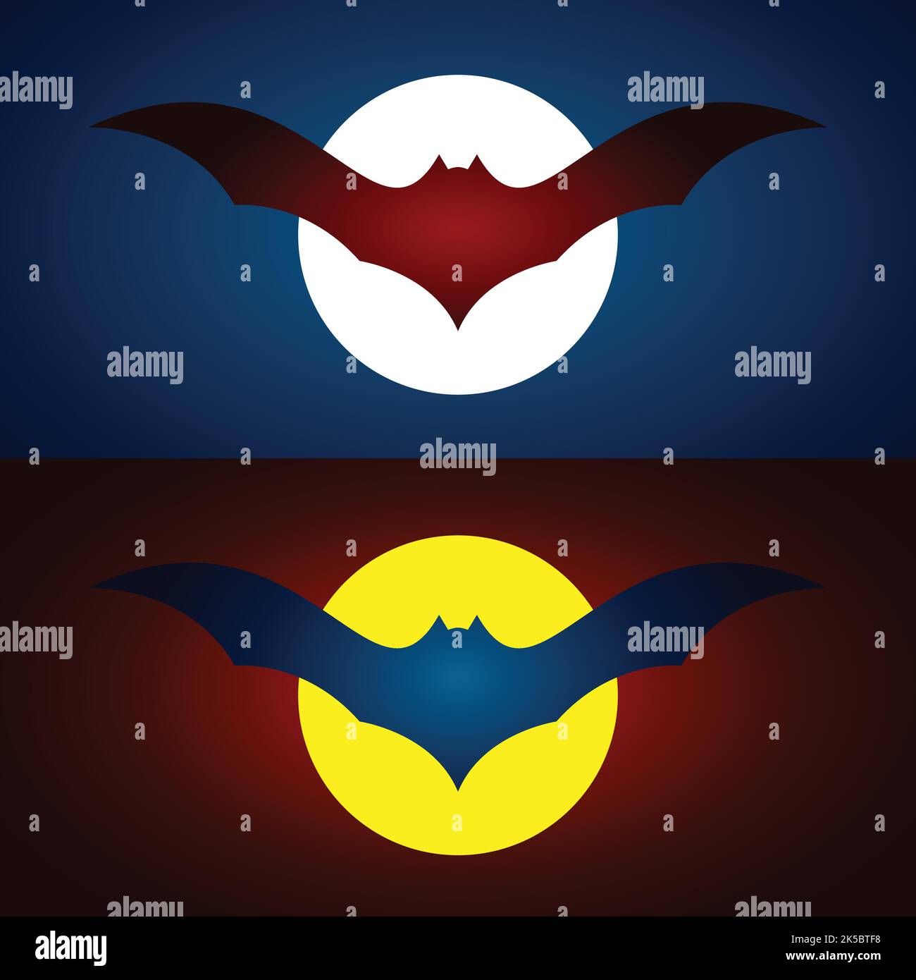 Fledermaus logo Stock-Vektorgrafiken kaufen - Alamy