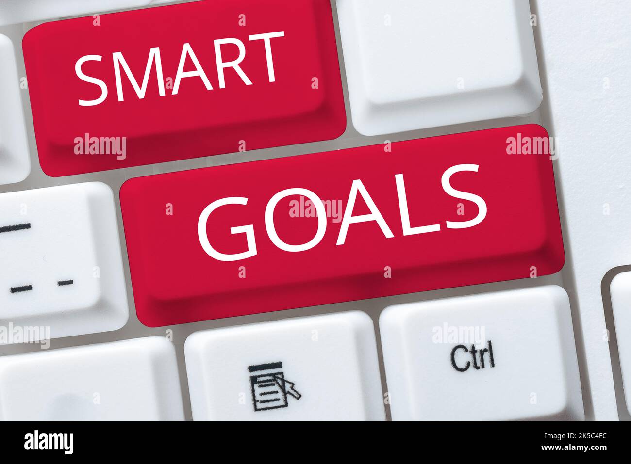 Handschrift Text Smart Goals, Konzept bedeutet Mnemonic als Grundlage ...