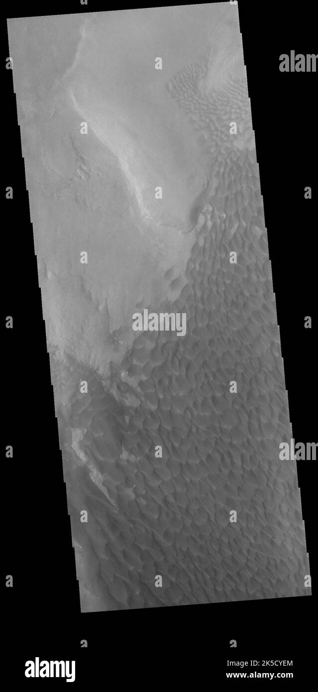 Das heutige VIS-Bild zeigt einen Teil des Bodens des Rabe-Kraters. Der ...