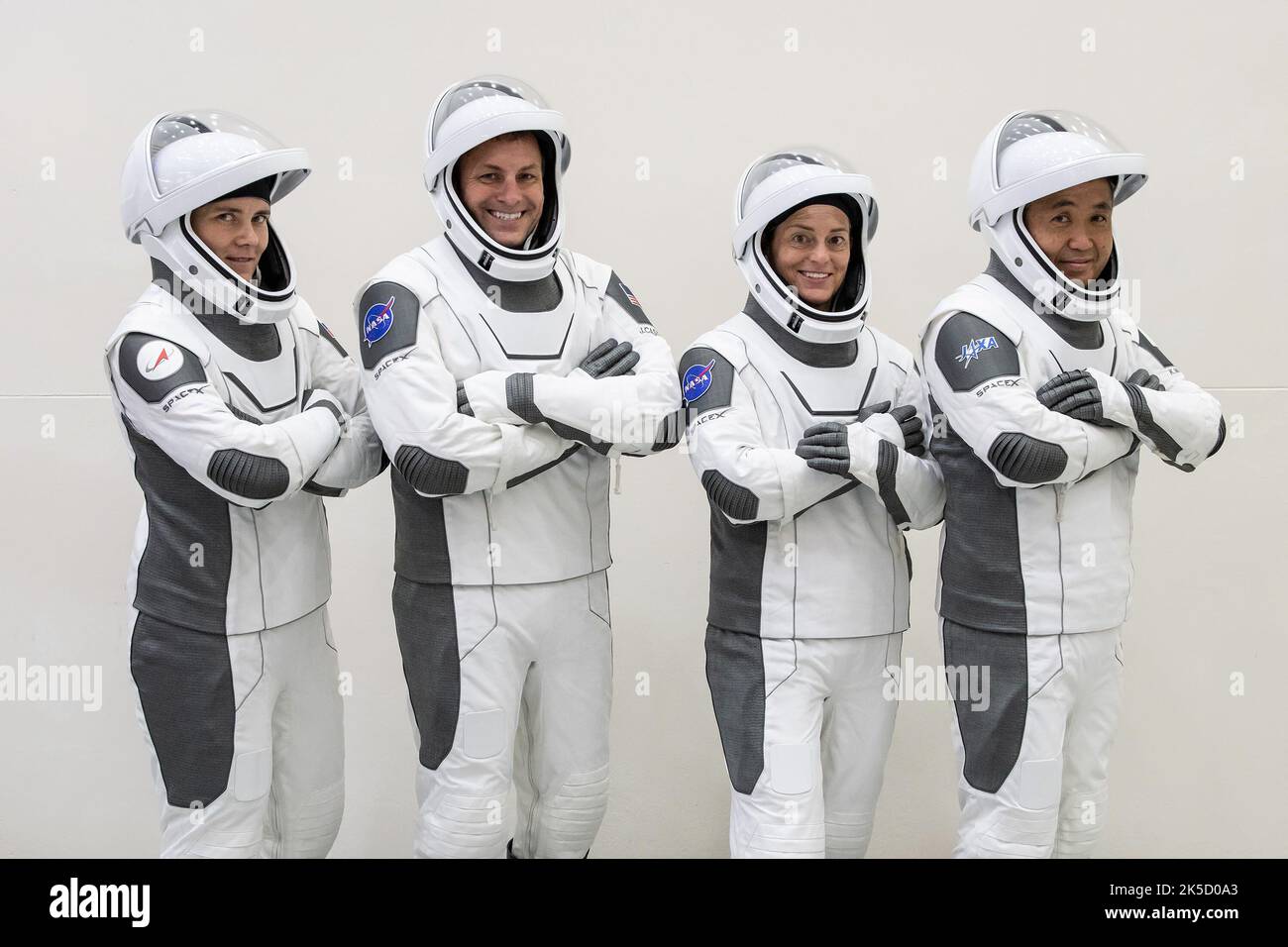 SpaceX Crew-5-Astronauten machen am 13. August 2022 während eines Crew ...