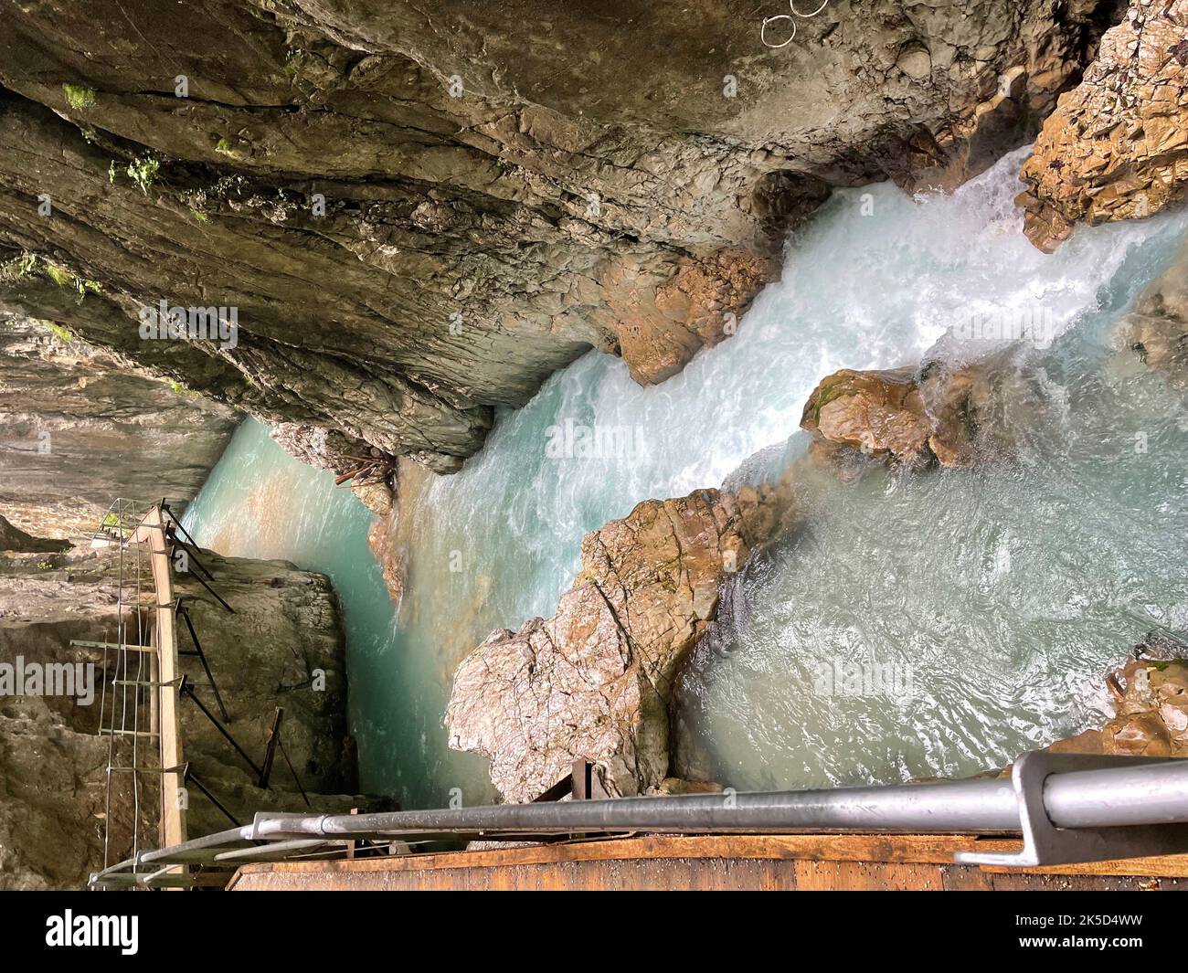 Klettern durch Schlucht, Leutaschschlucht, Geisterschlucht, Wandern ...