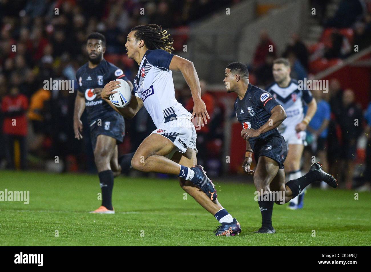 Salford, Großbritannien. 7.. Oktober 2022 - Dominic Young of England in ...