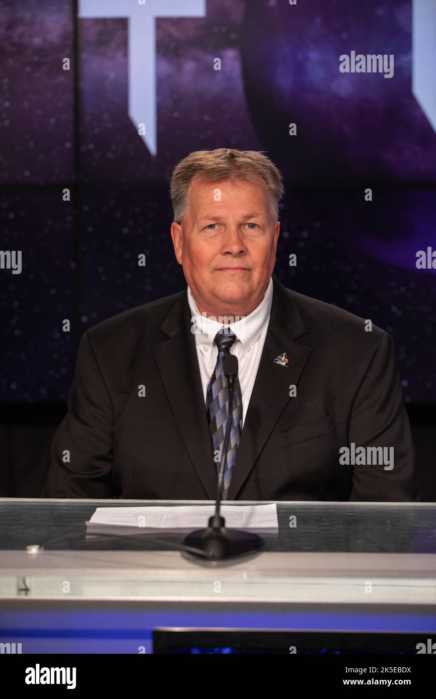 Jeff Spaulding, Senior NASA Test Director bei Artemis I, nimmt an einer ...