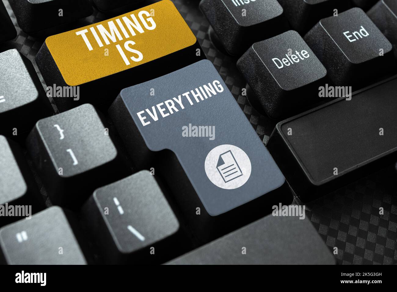 Timing is everything -Fotos und -Bildmaterial in hoher Auflösung – Alamy