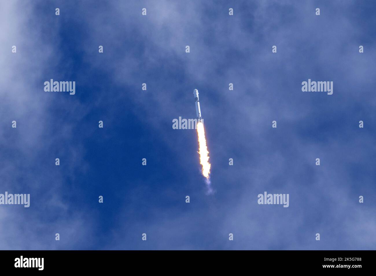 Kennedy Space Center, Usa. 05. Oktober 2022. Eine SpaceX Falcon 9 ...