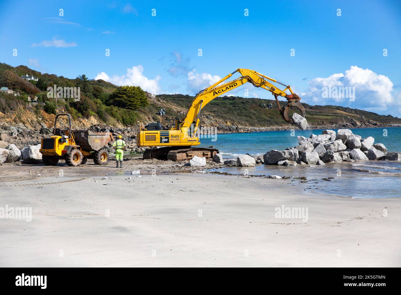 COVERACK, CORNWALL, GROSSBRITANNIEN - 23. SEPTEMBER 2022. Mechanische ...