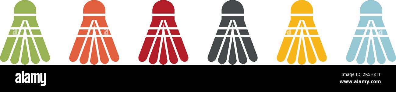 Badminton pictogram Ausgeschnittene Stockfotos und -bilder - Alamy