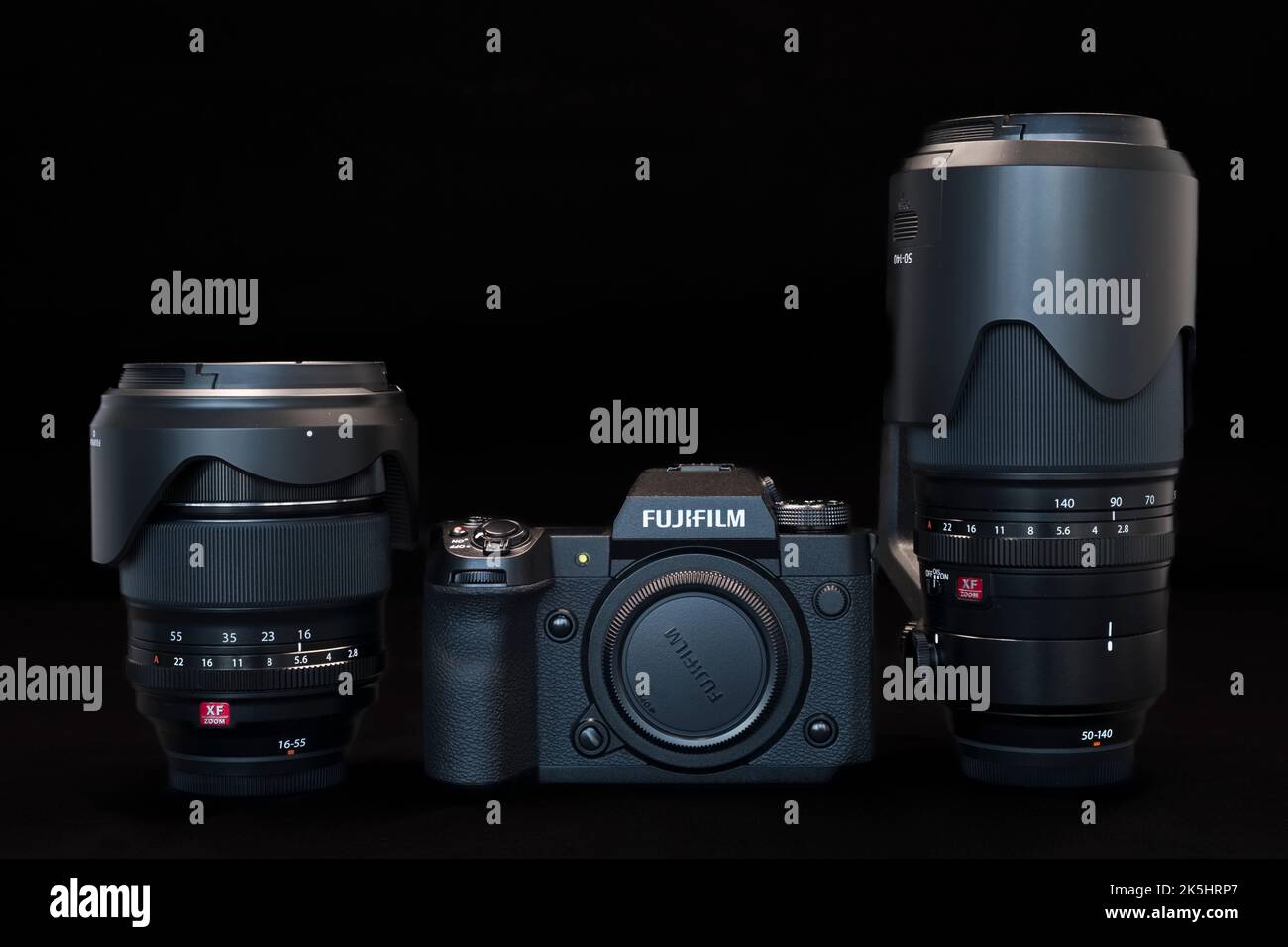 Irvine, Schottland, Großbritannien - 02. Oktober 2022: Fujifilm X-H2 ...