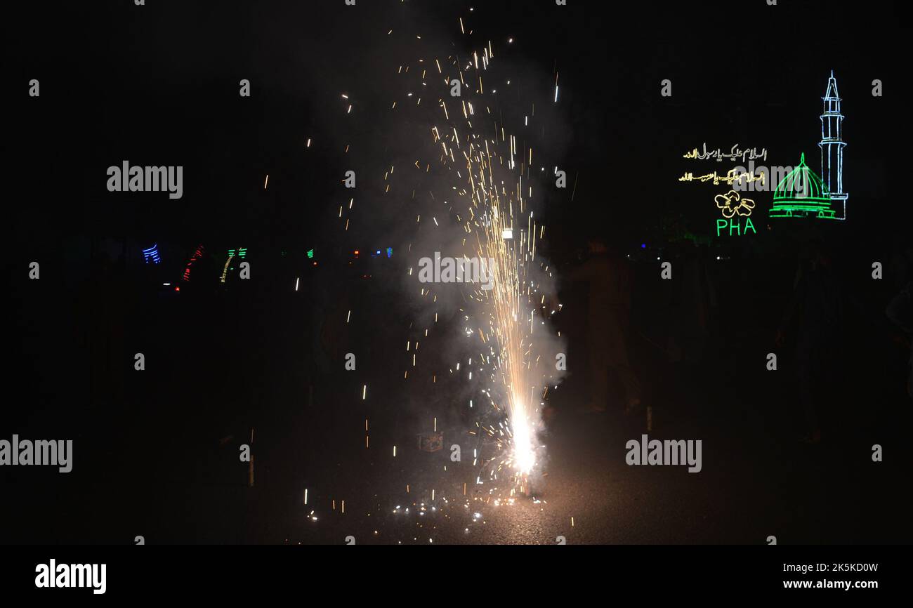 Lahore, Punjab, Pakistan. 8. Oktober 2022. Das pakistanische Volk ...