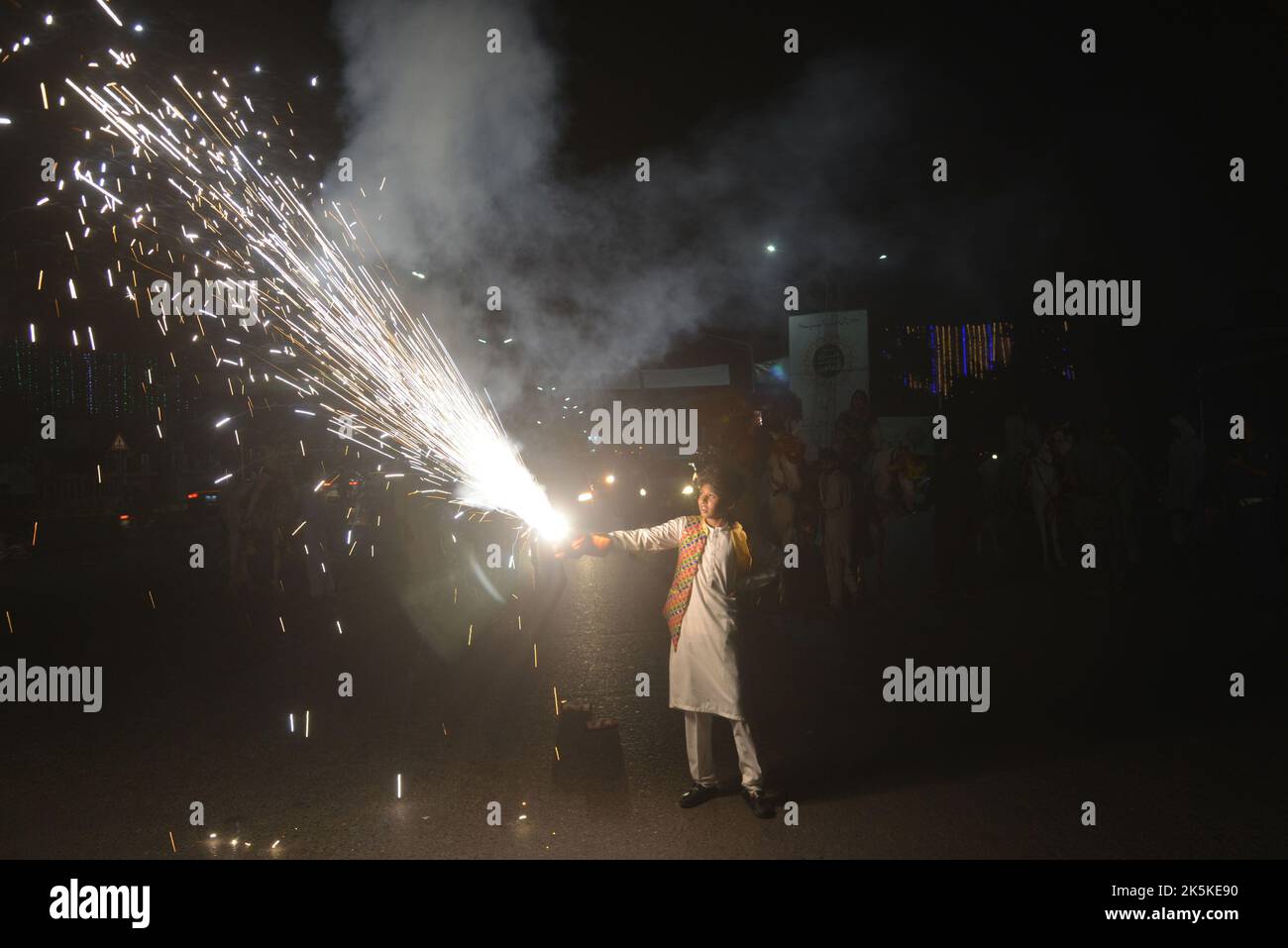 Lahore, Punjab, Pakistan. 8. Oktober 2022. Das pakistanische Volk ...