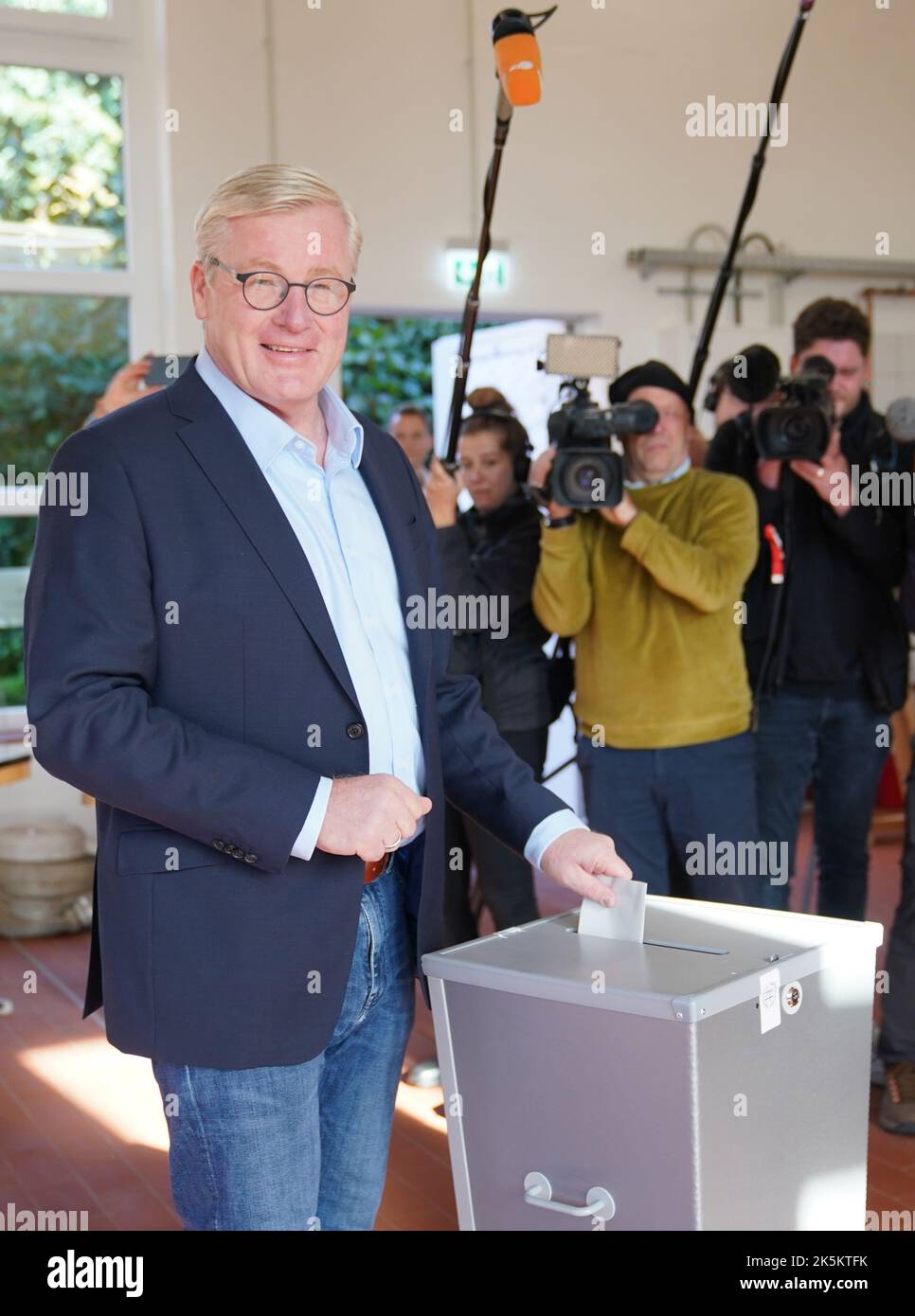 09. Oktober 2022, Niedersachsen, Südergellersen: Bernd Althusmann, CDU ...