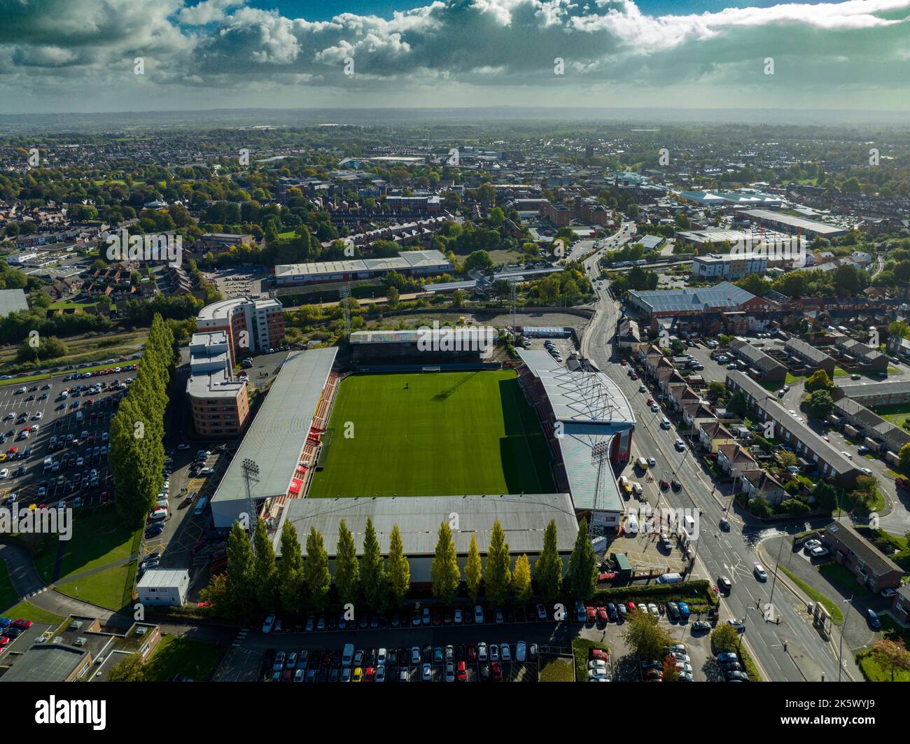 Willkommen im Wrexham Football Club, dem berühmten Pferderennbahn ...