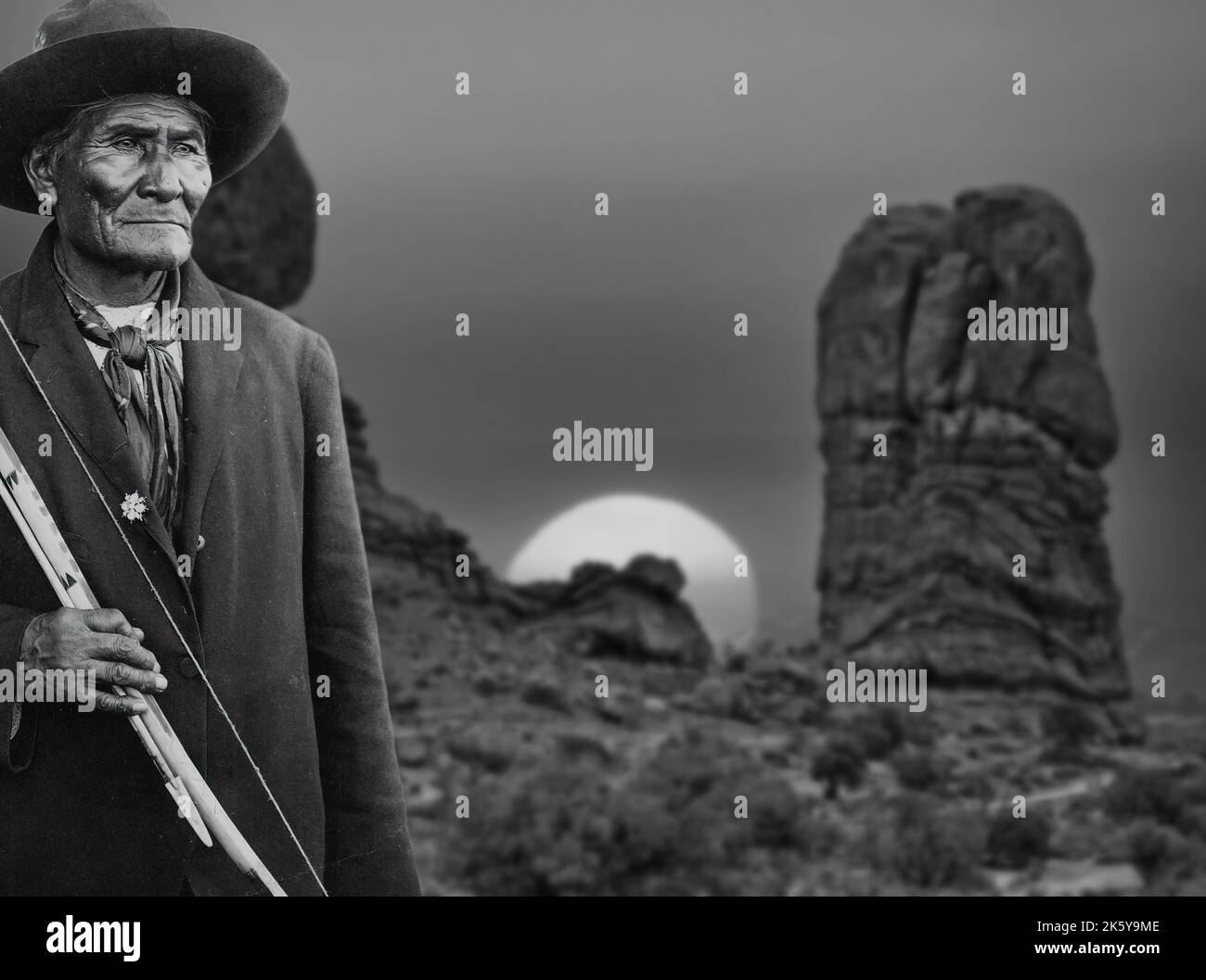 Geronimo war der berühmteste Apache-Chef und kämpfte über ...