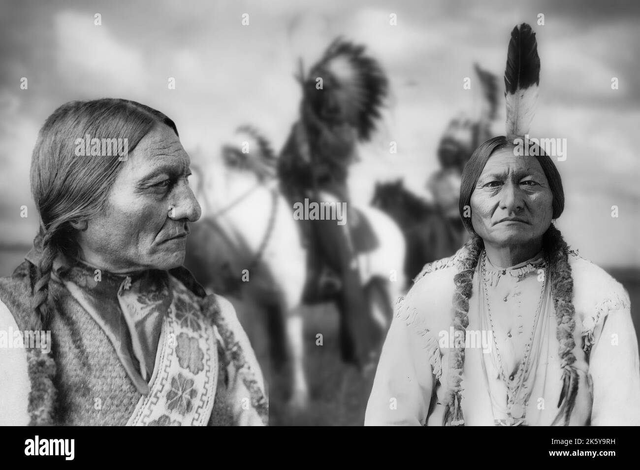 Sitting Bull ein großer Anführer des Stammes der Sioux erinnerte sich ...