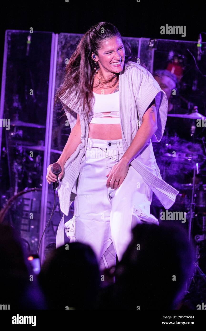 Barcelona, Spanien. 2022.10.10. Elisa Toffoli die italienische Sängerin ...