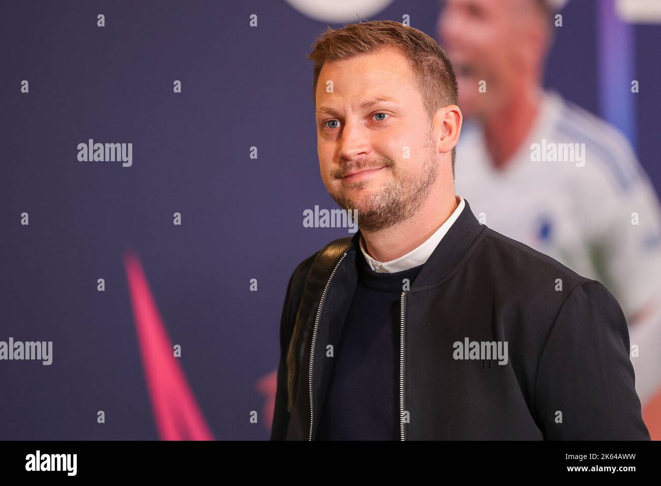 Kopenhagen, Dänemark. 11. Oktober 2022. Cheftrainer Jacob Neestrup vom ...