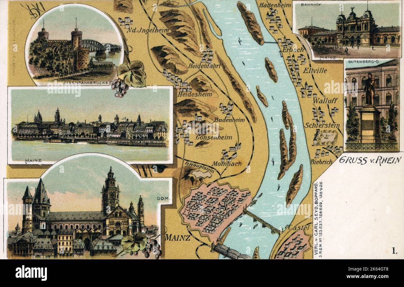 Flusskarte rhein -Fotos und -Bildmaterial in hoher Auflösung – Alamy