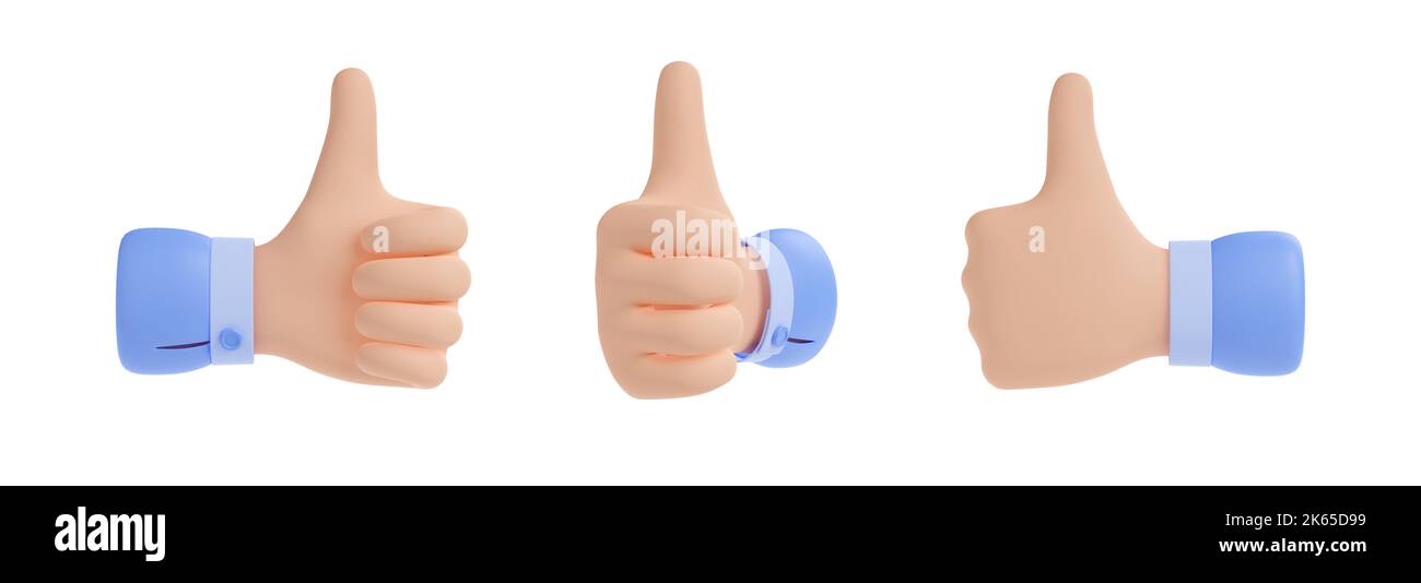 Daumen nach oben, Handgeste von „Gefällt mir“, „OK“, „gut ...