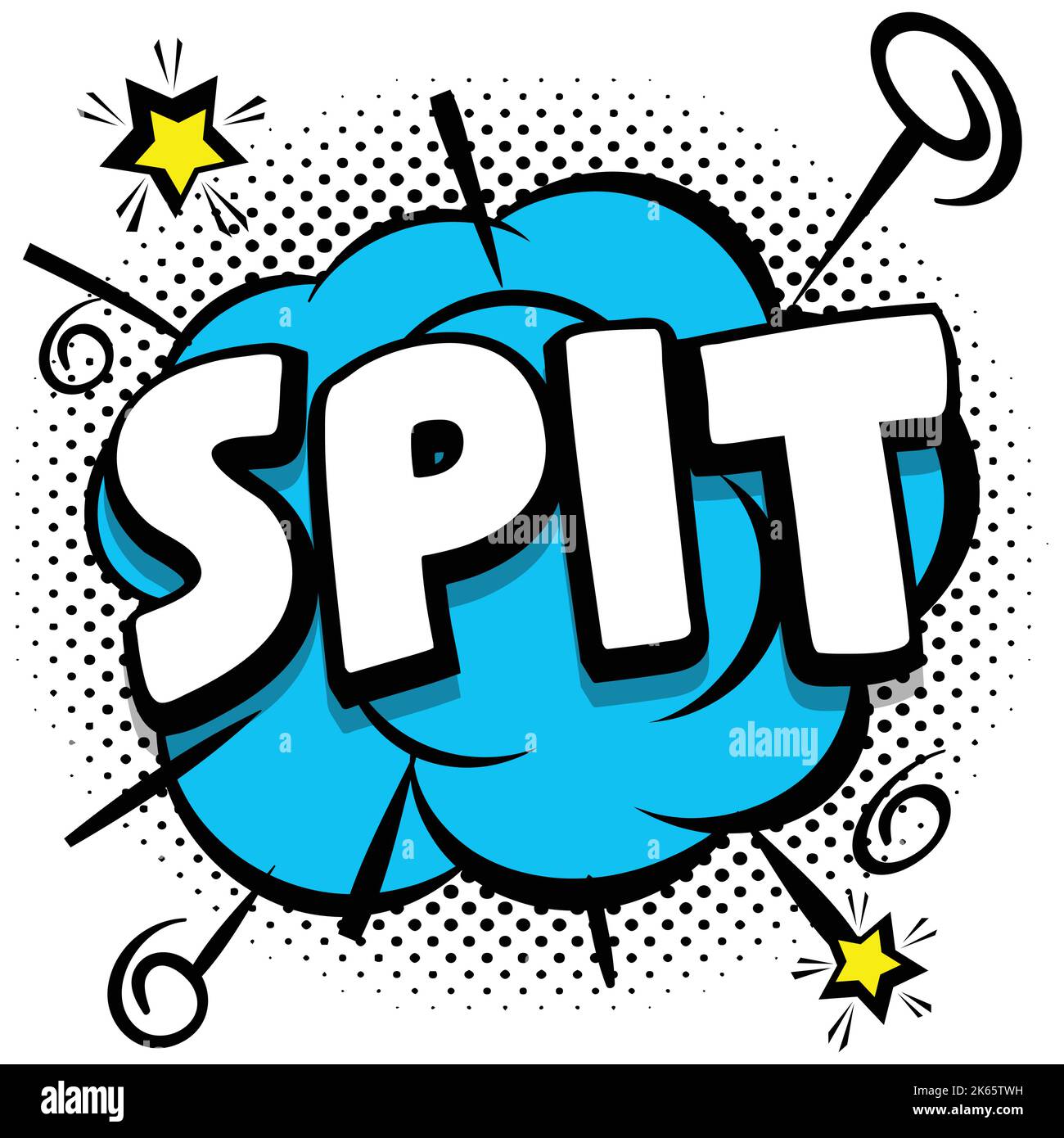 Spit Comic helle Vorlage mit Sprechblasen auf bunten Rahmen Vektor ...