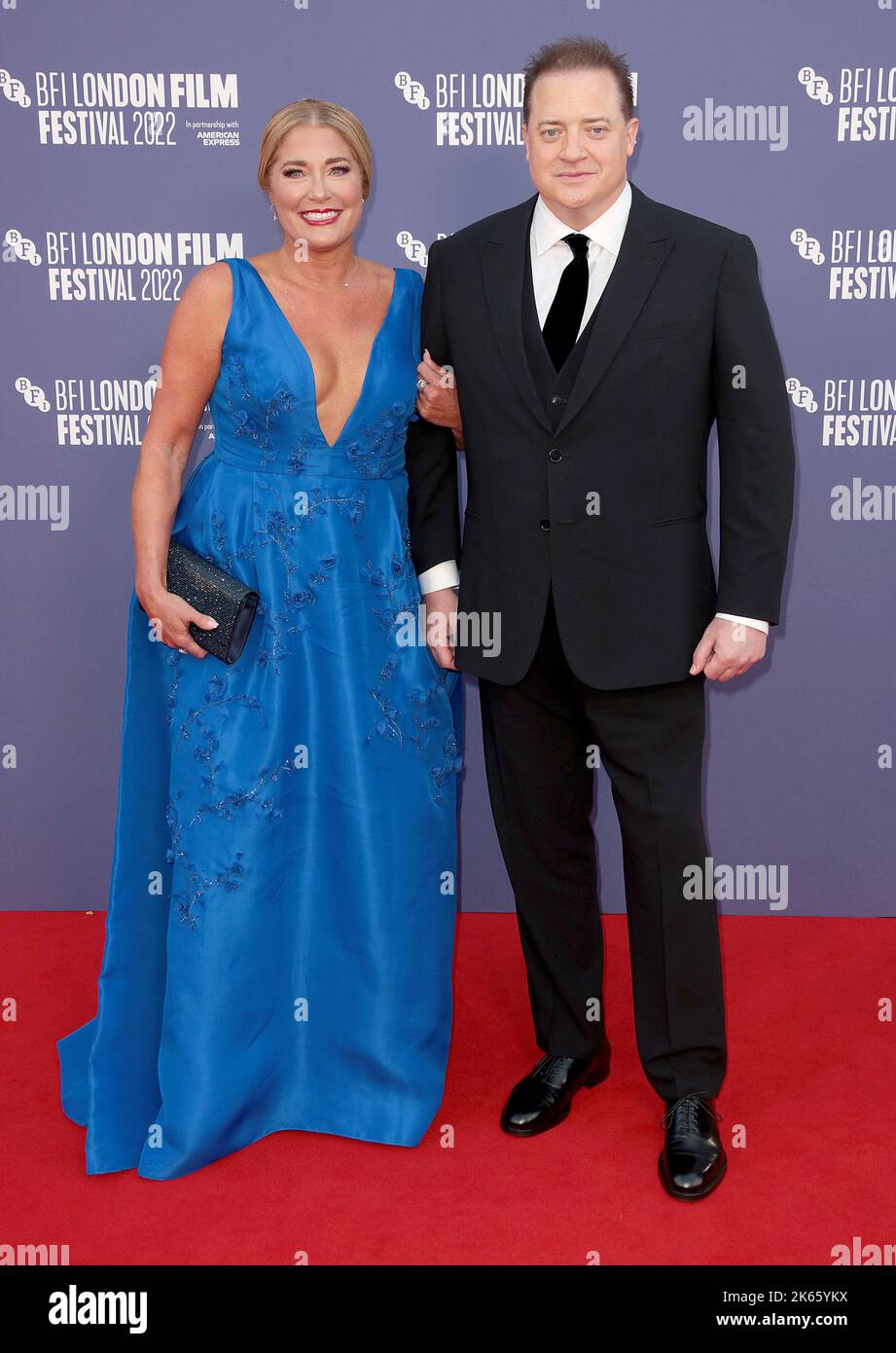 Oct 11, 2022 - London, England, UK - Brendan Fraser und Jeanne Moore ...