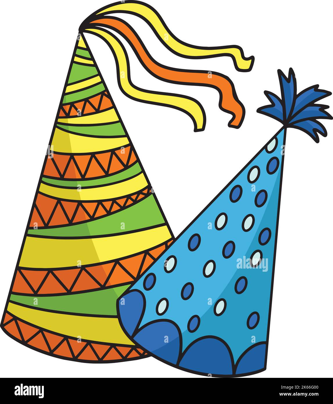 Party Hut Cartoon Farbige Clipart Illustration Stock-Vektorgrafik - Alamy