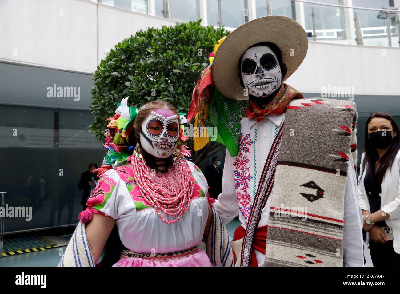 Nicht exklusiv: 11. Oktober 2022, Mexiko-Stadt, Mexiko: Menschen, die ...