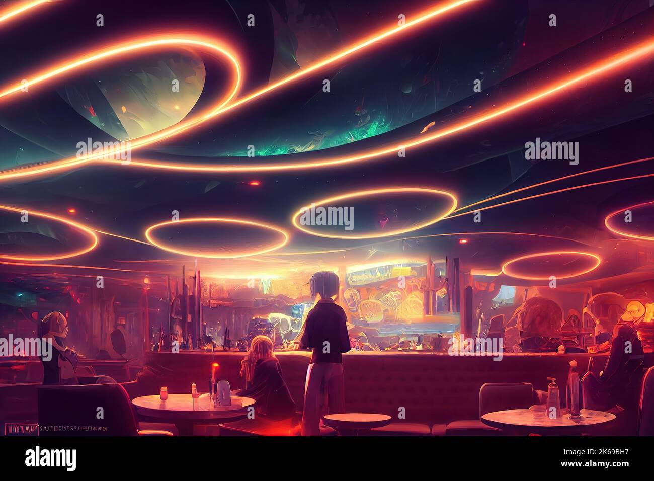 Cyberpunk party -Fotos und -Bildmaterial in hoher Auflösung – Alamy