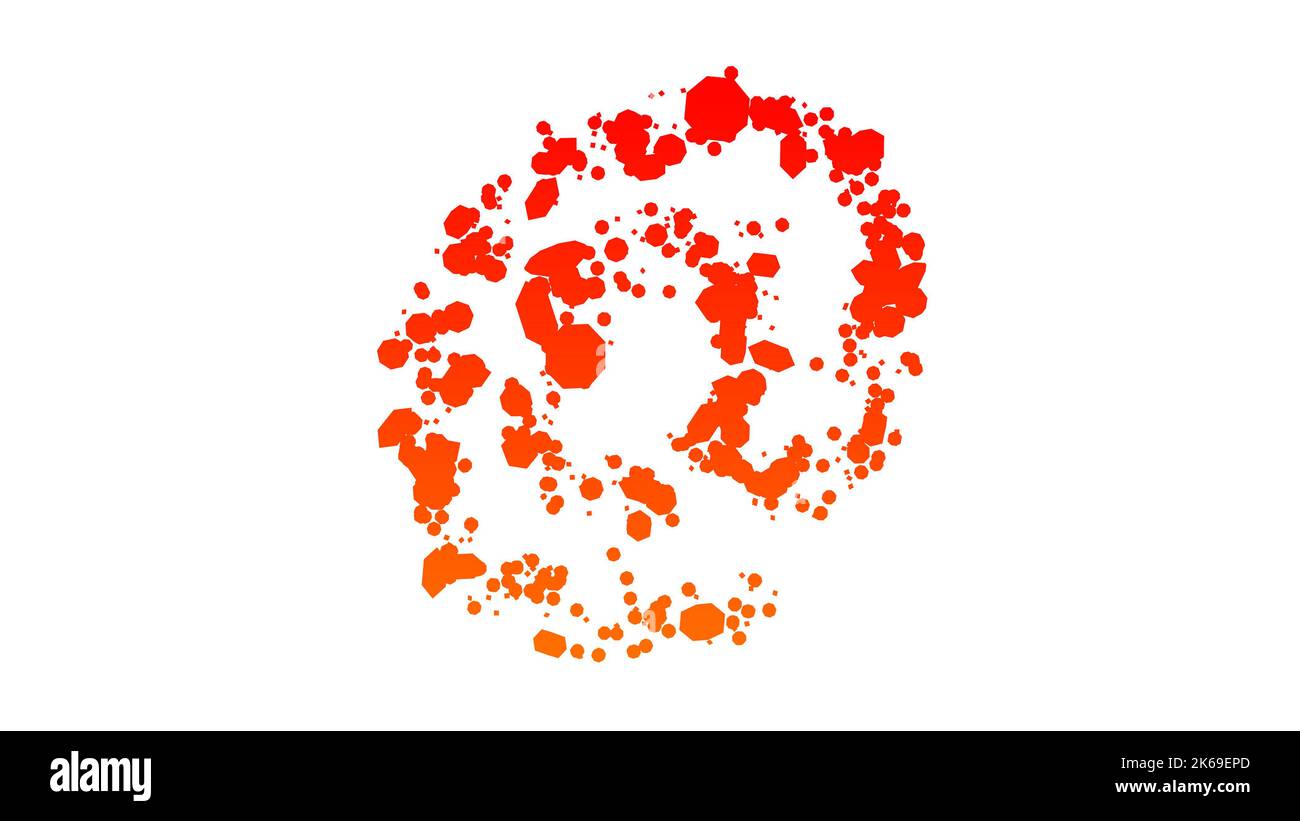 Orange - rot Cartoon Fleck Flecken Stil Alphabet, bei Zeichen, isoliert ...