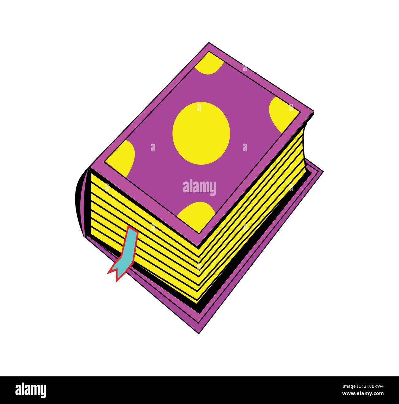 Buch mit Lesezeichen in Farbe schließen. Beste Sammlung von Designer ...