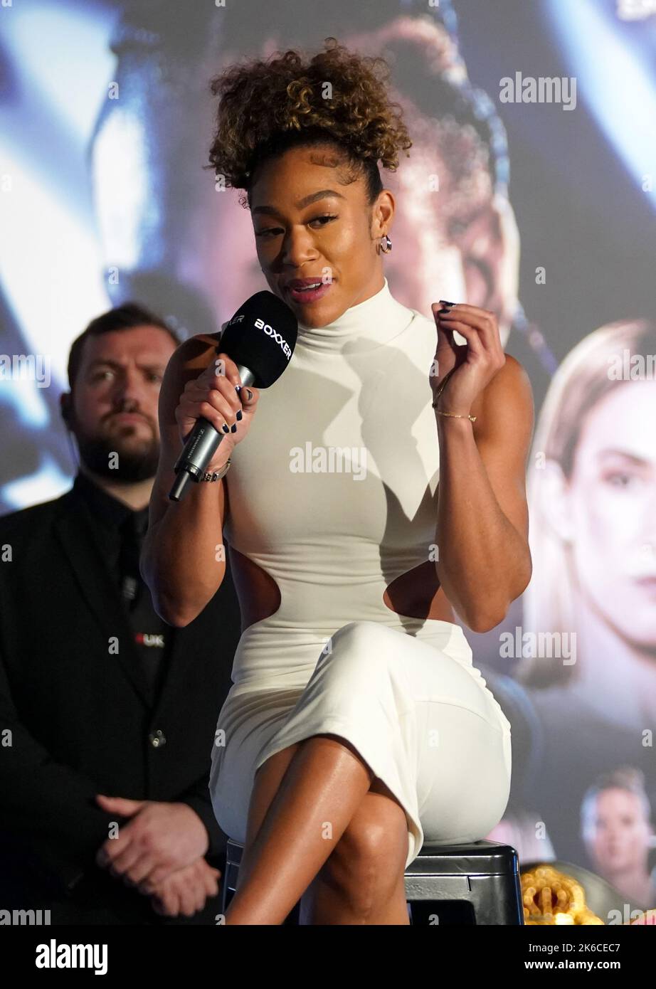 Alycia Baumgardner während einer Pressekonferenz im Genesis Cinema ...