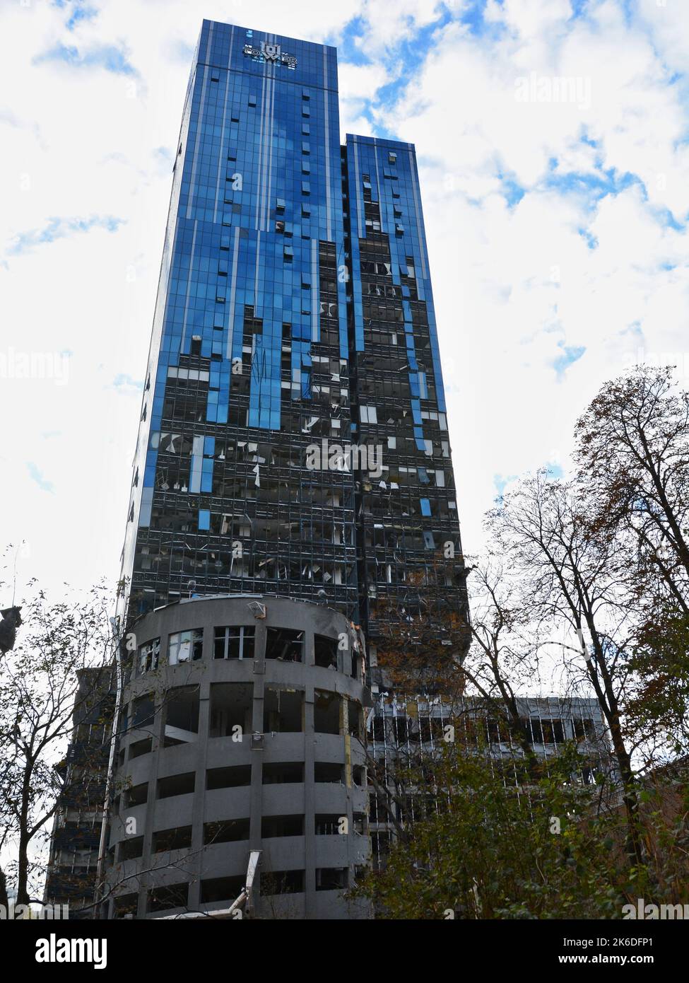 Das Bürogebäude des '101 Tower' wurde durch einen russischen ...