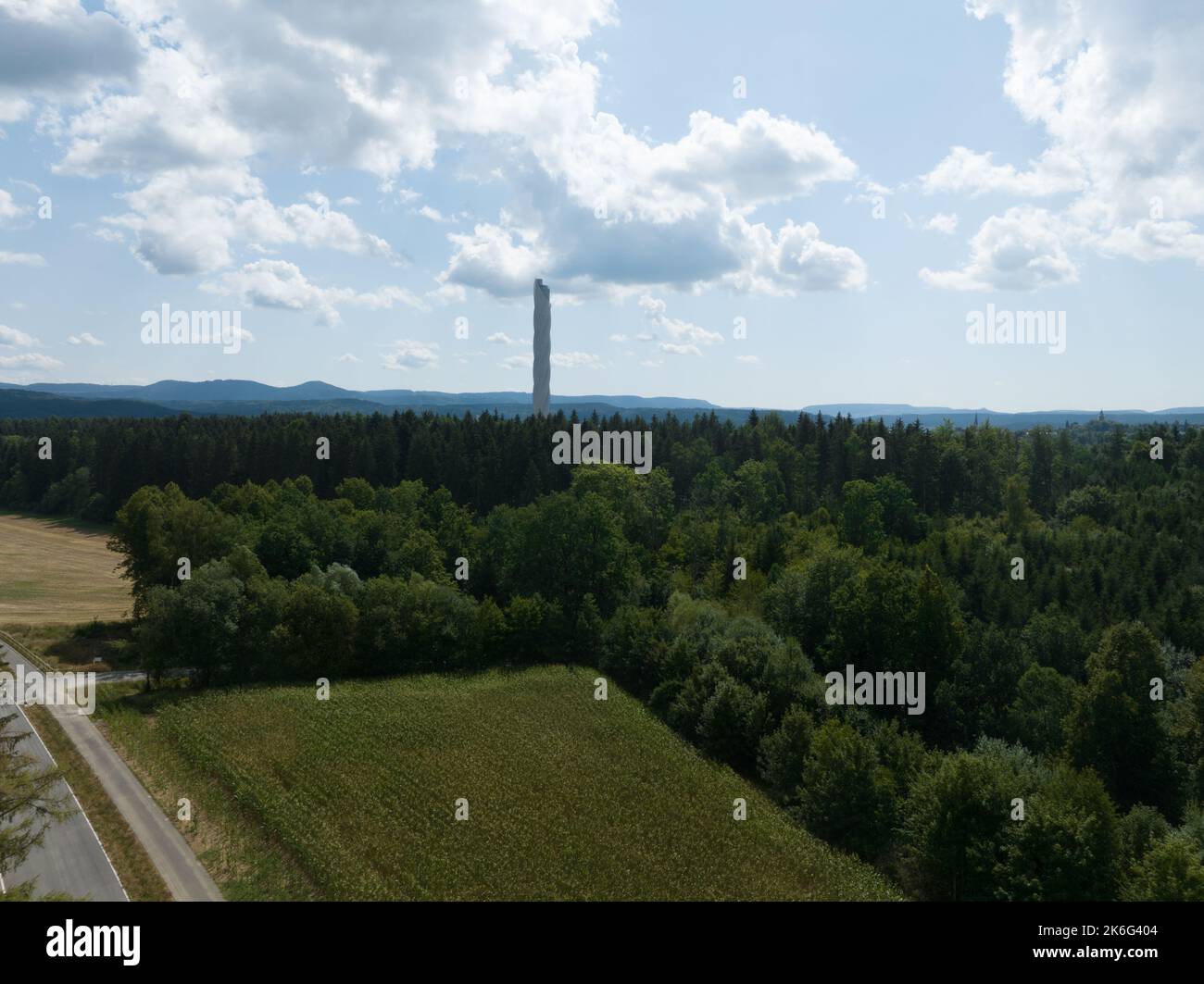 Rottweil, 15.. August 2022, Deutschland. Der TK Elevator Test Tower ist ...