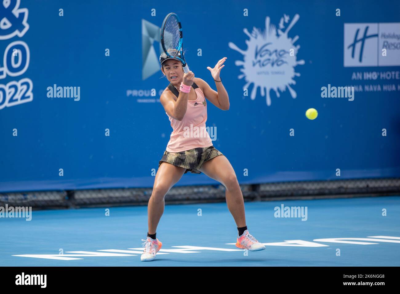 HUA HIN, THAILAND – 15. OKTOBER: Lanlana Tararudee aus Thailand beim Halbfinalspiel gegen Hong ...