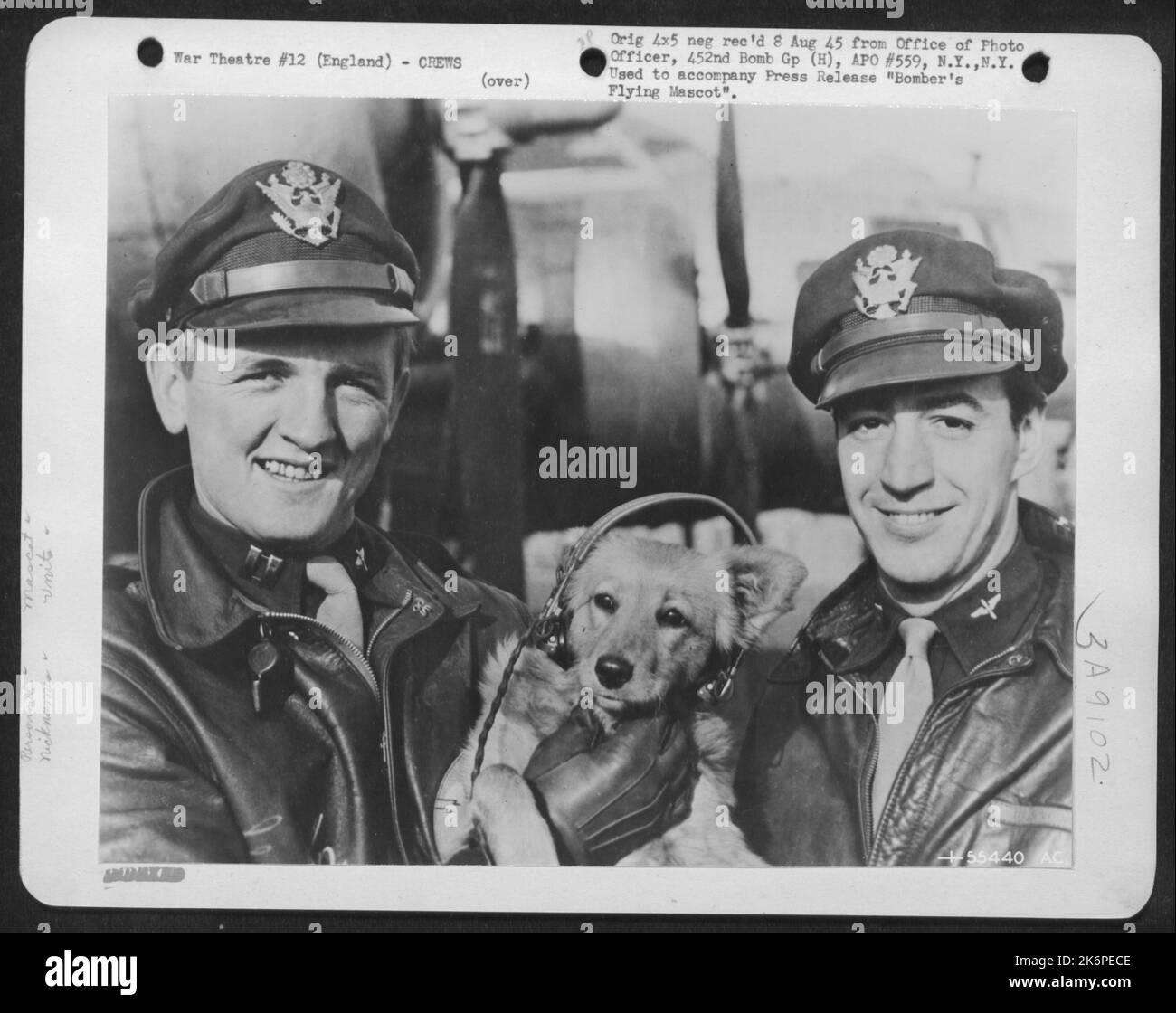 Ein Mitglied der 452. Bomb Group der 3. Bomb Division, die ein Veteran ...