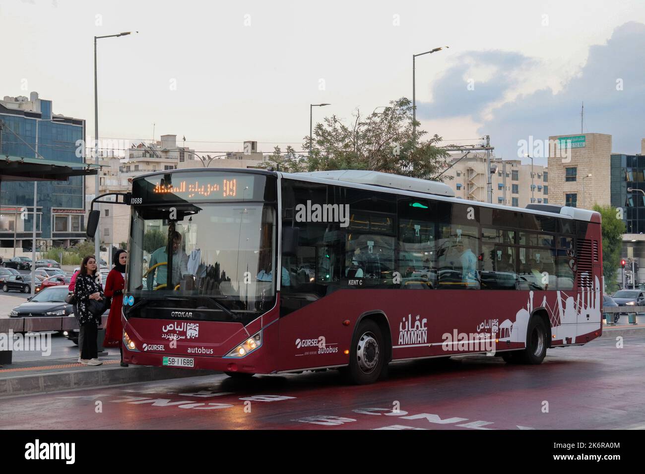 Jordanien, Amman Bus Rapid Transit - Tabarbour (Express Bus ...