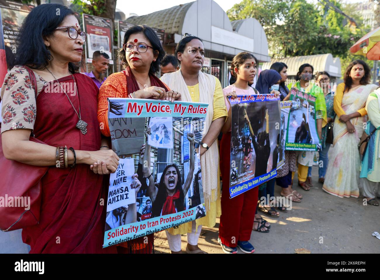 Soziale Aktivisten aus Bangladesch nehmen an einer ...