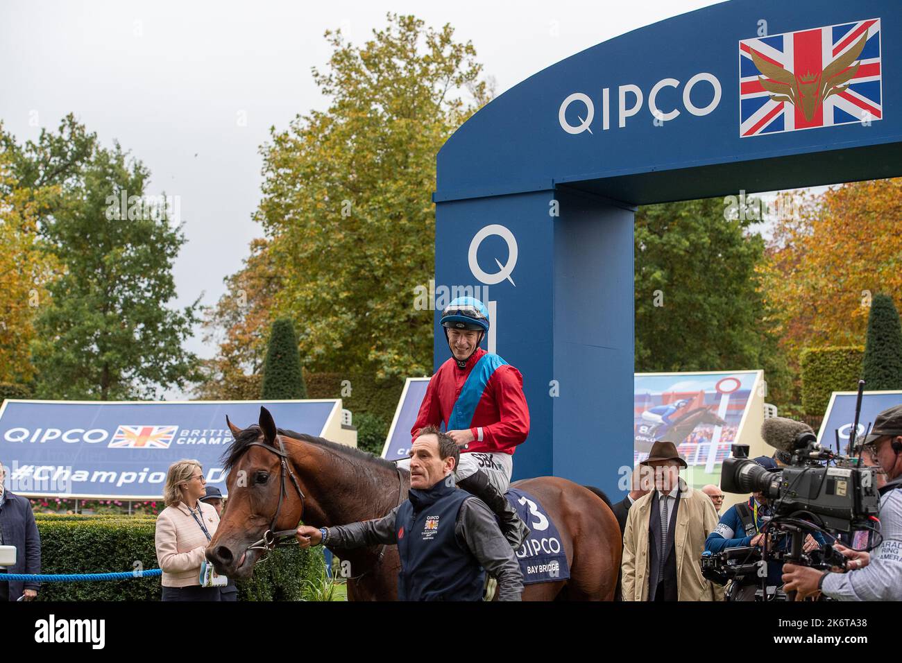 Ascot, Bergen, Großbritannien. 15.. Oktober 2022. Horse Bay Bridge ...
