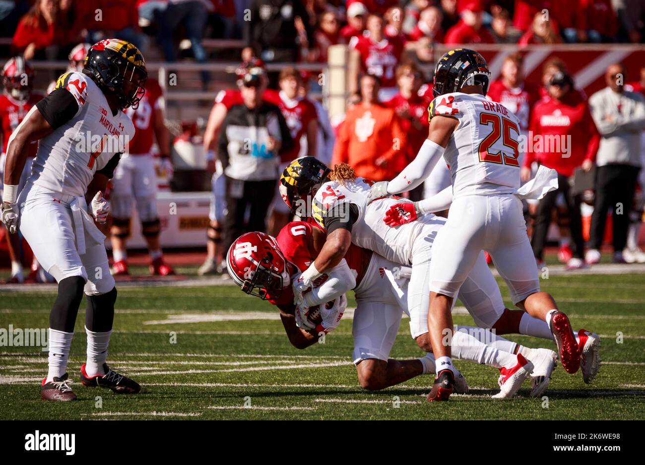 Bloomington, USA. 15. Oktober 2022. Emery Simmons (0), ein ...