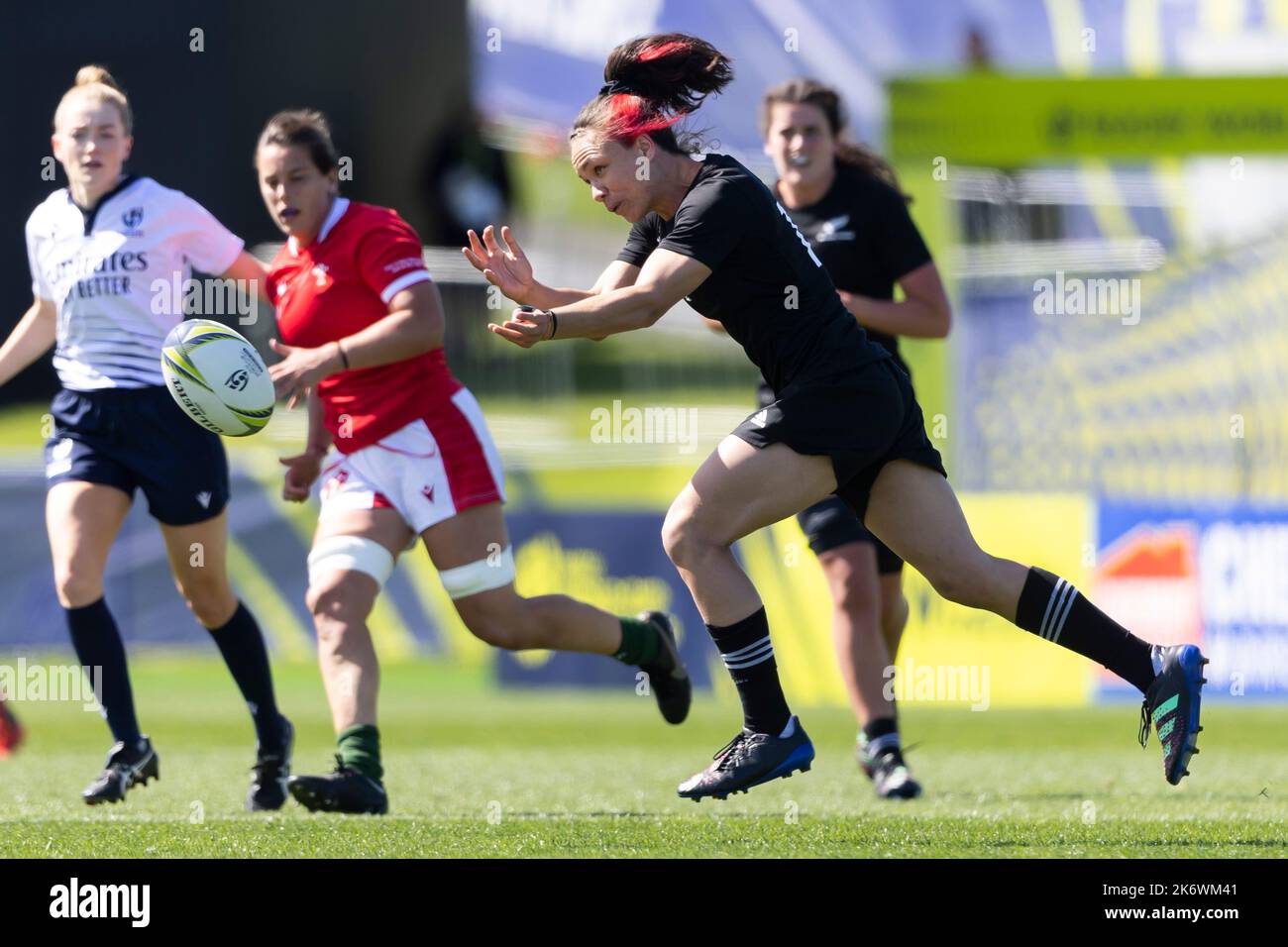 Die neuseelandische Ruby TUI wahrend der Rugby Weltmeisterschaft der Frauen plante ein Spiel im Waitakere Stadium Auckland Neuseeland. Bilddatum Sonntag 16. Oktober 2022 Stockfotografie Alamy