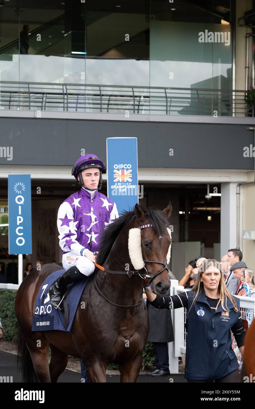 Ascot, Bergen, Großbritannien. 15.. Oktober 2022. Horse Go Bears Go mit ...