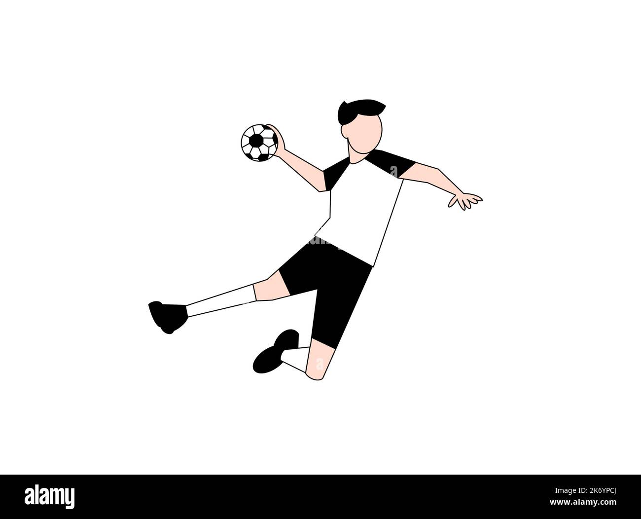 Handball team Ausgeschnittene Stockfotos und -bilder - Alamy
